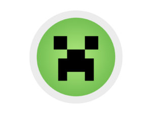 Minecraft Green Creeper Round Icon – UI Design, Motion Design & 2D Art ...